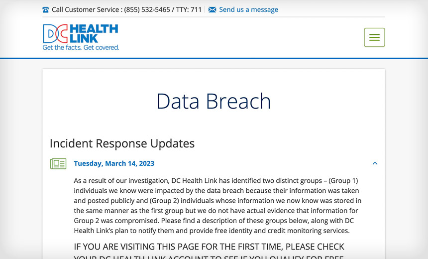 DC Health Link Facing Lawsuits in Hack Affecting Congress