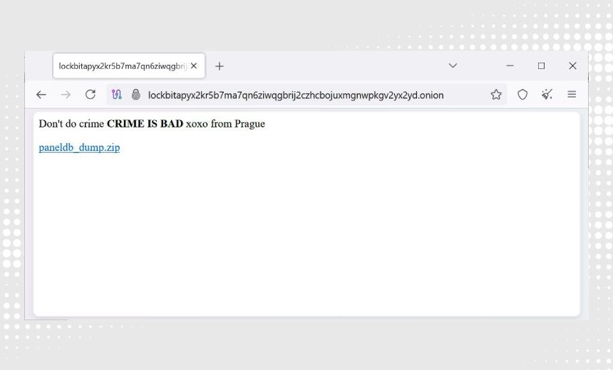 Hacker Leaks LockBit Database Containing Wallet Addresses