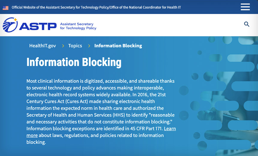 HHS Says It's 'Cracking Down' on Health Information Blocking