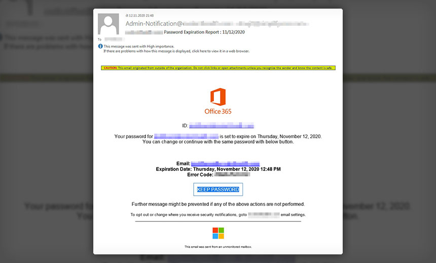 Phishing Campaign Features Fake Office 365 Update