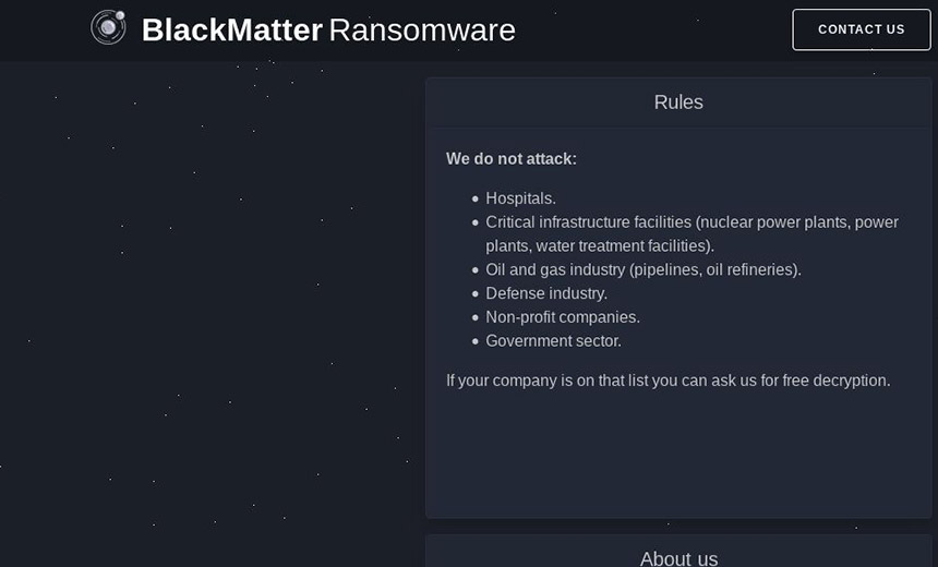 BlackMatter Ransomware Claims to Be Best of REvil, DarkSide
