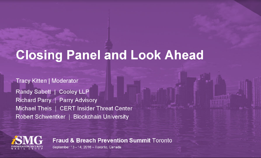 Toronto Summit - Closing Panel and Look AheadWebinar.