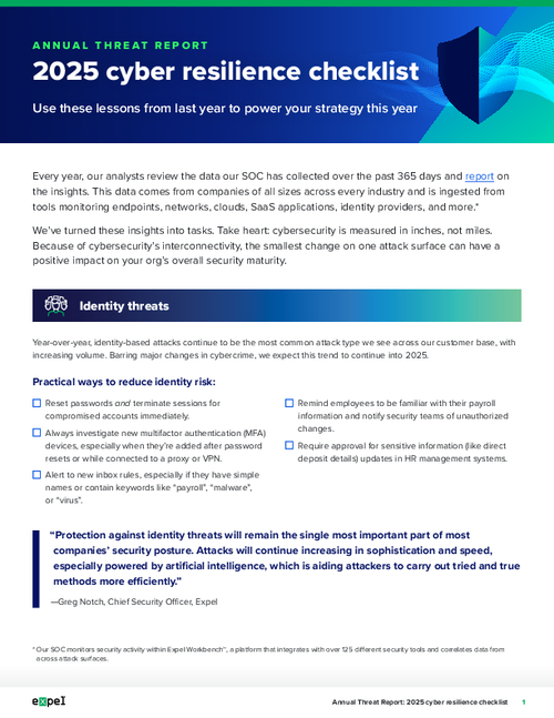 2025 Cyber Resilience Checklist - GovInfoSecurity