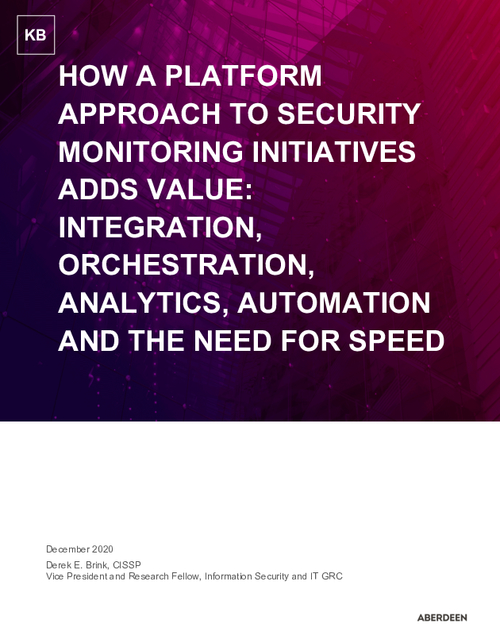 Aberdeen Report: How a Platform Approach to Security Monitoring ...