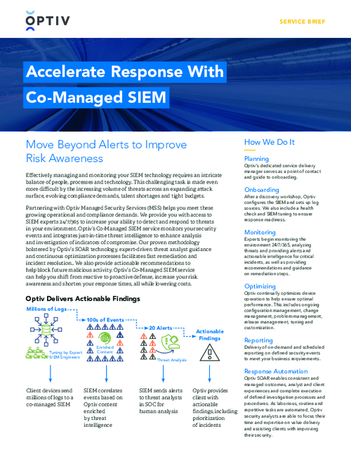 Accelerate Response With Co-Managed SIEM - BankInfoSecurity