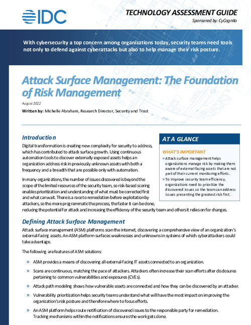 Attack Surface Management: The Foundation of Risk Management