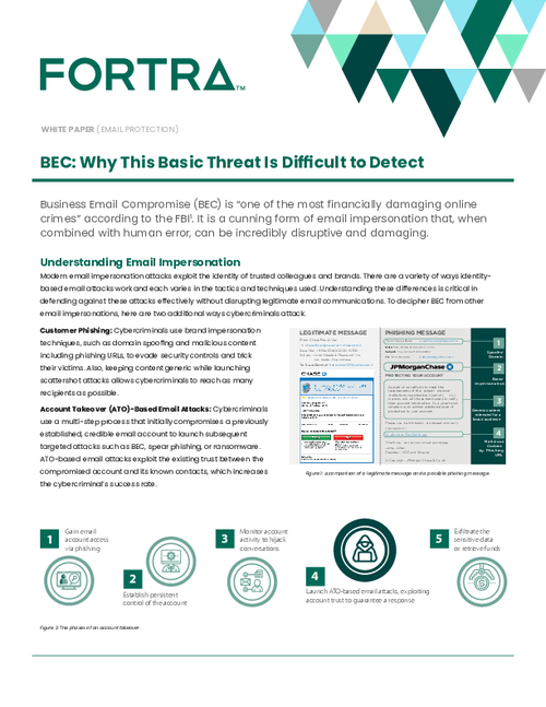 BEC: Why This Basic Threat Is Difficult to Detect
