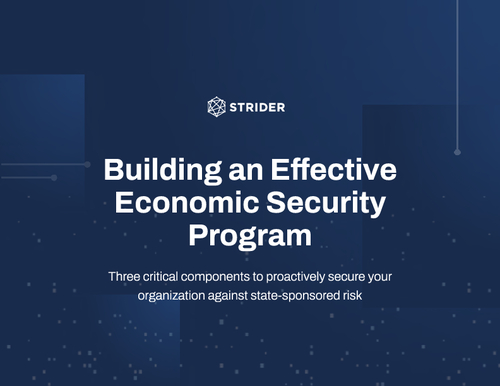 Building an Effective Economic Security Program: 3 Critical Components to Proactively Secure ...