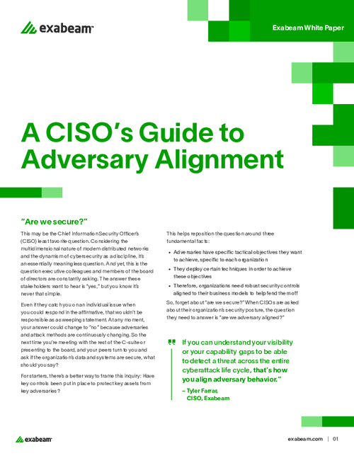 A CISO's Guide to Adversary Alignment - BankInfoSecurity