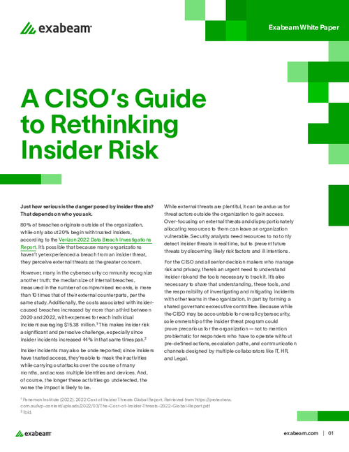 A CISO’s Guide to Rethinking Insider Risk - DataBreachToday