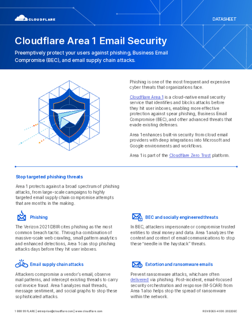 Cloudflare Area 1 Email Security - BankInfoSecurity
