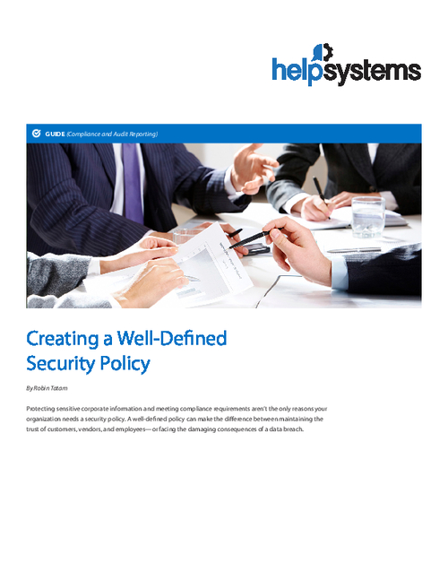 Creating a Well-Defined Security Policy - BankInfoSecurity