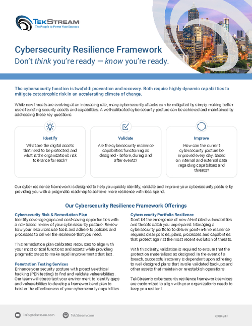Cybersecurity Resilience Framework - GovInfoSecurity