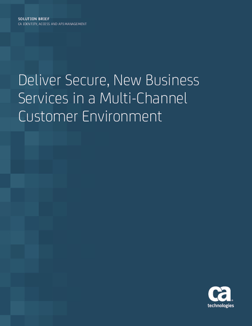 Deliver Secure, New Business Services in a Multi-Channel Customer ...