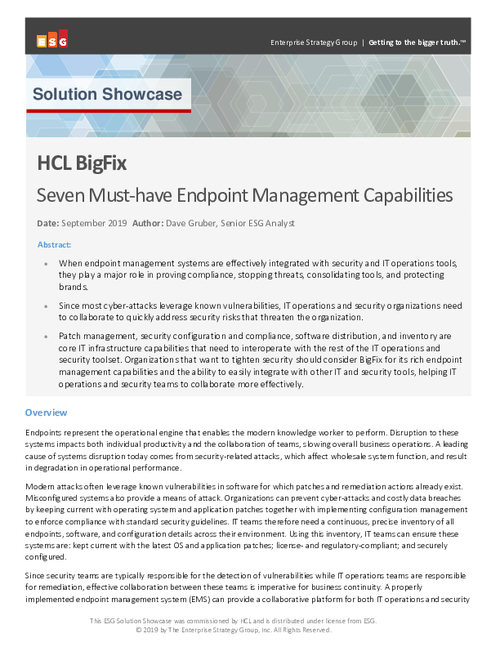 Essential Tools for Endpoint Management: Seven Must-Have Capabilities ...