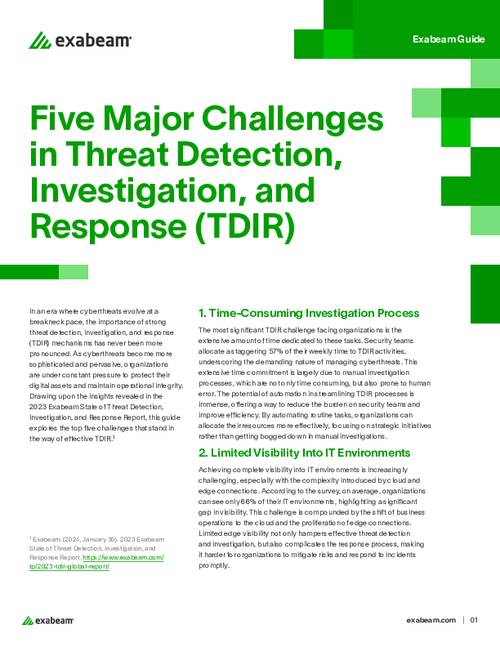 Five Major Challenges in Threat Detection, Investigation, and Response ...