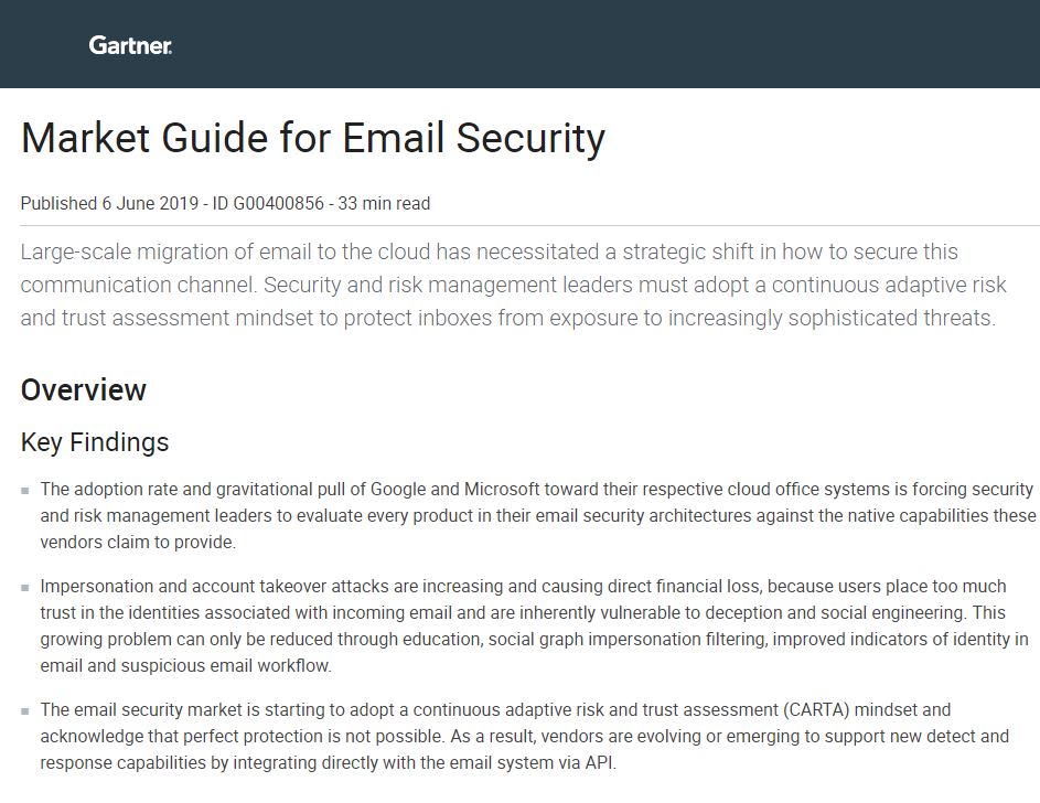 Gartner Market Guide for Email Security - BankInfoSecurity
