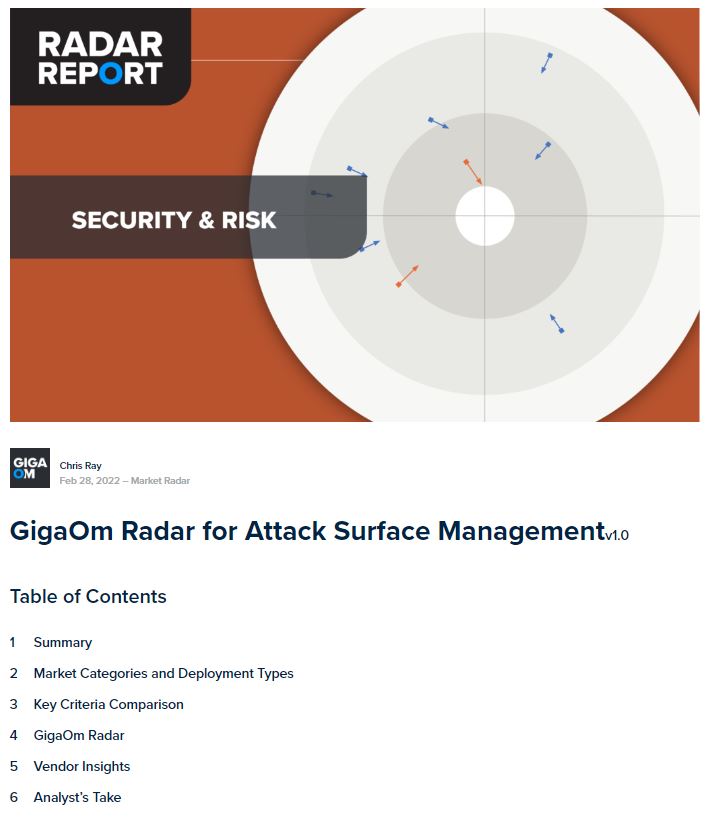 GigaOm Radar for Attack Surface Management - BankInfoSecurity