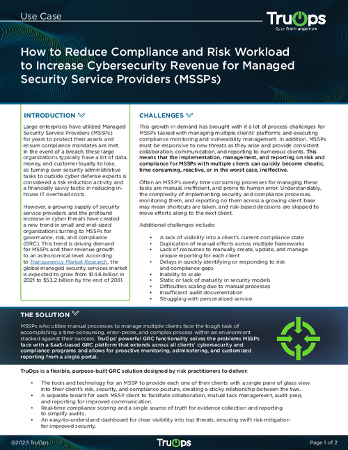 How to Reduce Compliance and Risk Workload to Increase Cybersecurity ...