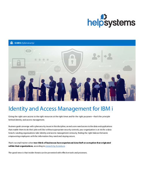 Identity and Access Management for IBM i - BankInfoSecurity