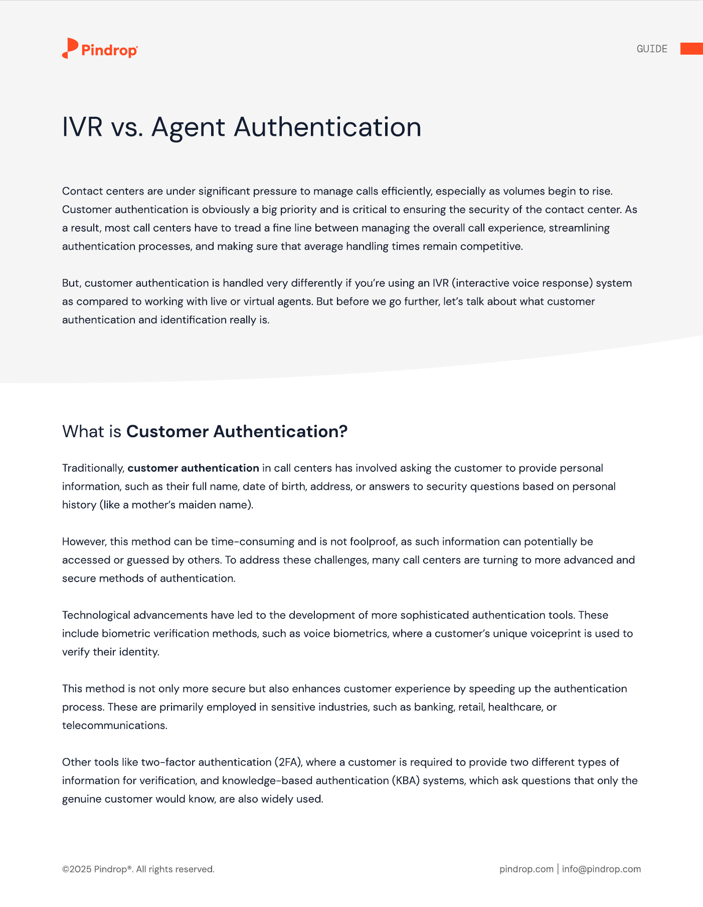 IVR vs. Agents: The Complete Guide to Customer Authentication
