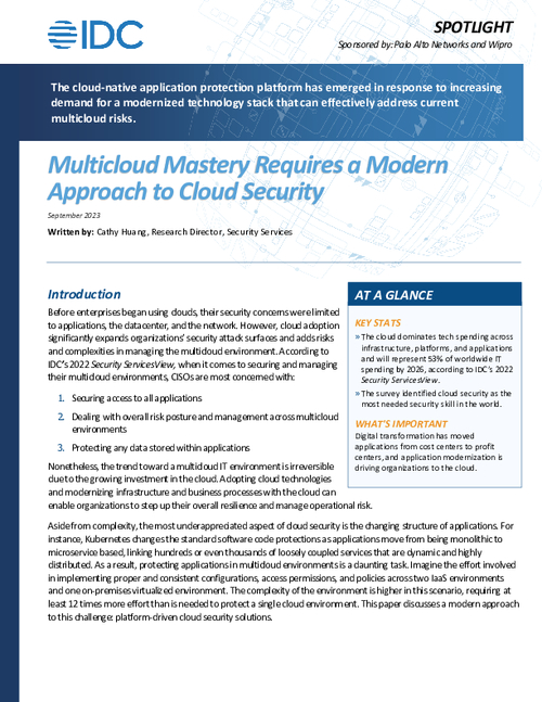 Multicloud Mastery Requires a Modern Approach to Cloud Security