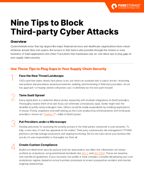9 Tips to Block Third-party Cyber Attacks - BankInfoSecurity