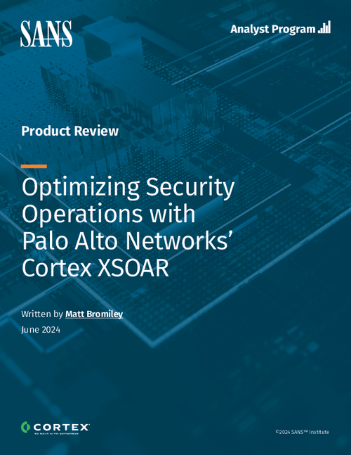 Optimizing Security Operations With Palo Alto Networks Cortex Xsoar