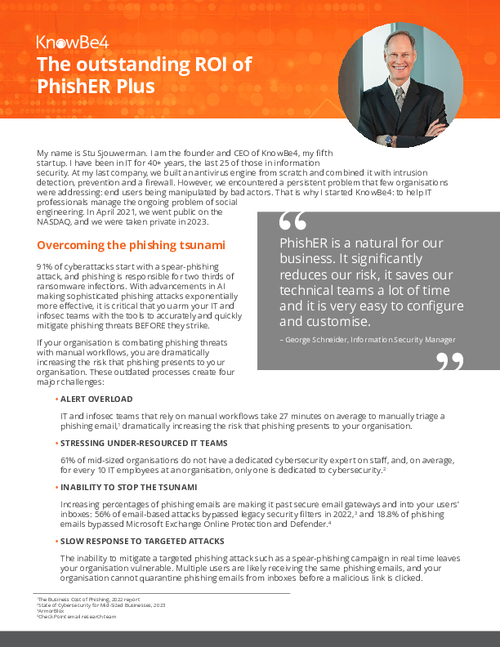 The Outstanding ROI of PhishER Plus - BankInfoSecurity