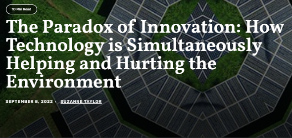 The Paradox of Innovation: How Technology is Simultaneously Helping and ...