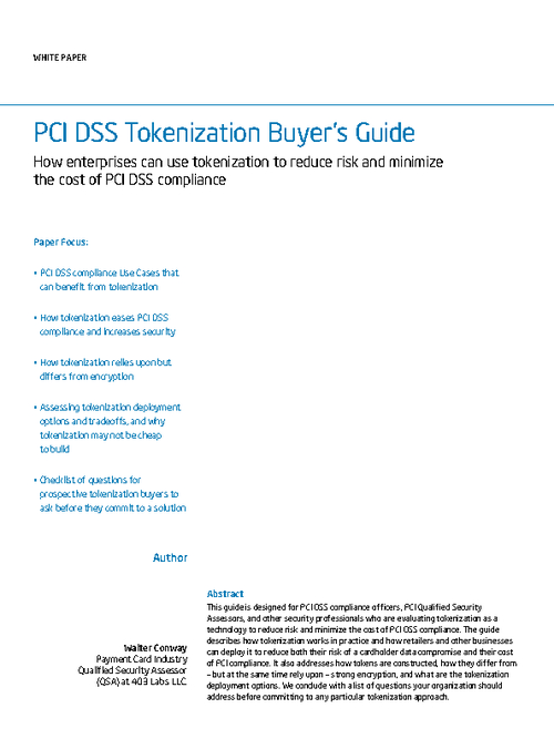 PCI DSS Tokenization Buyer's Guide - BankInfoSecurity
