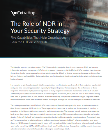 The Role of NDR in Your Security Strategy - BankInfoSecurity