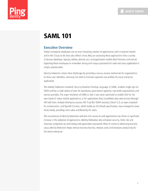 SAML 101 - BankInfoSecurity