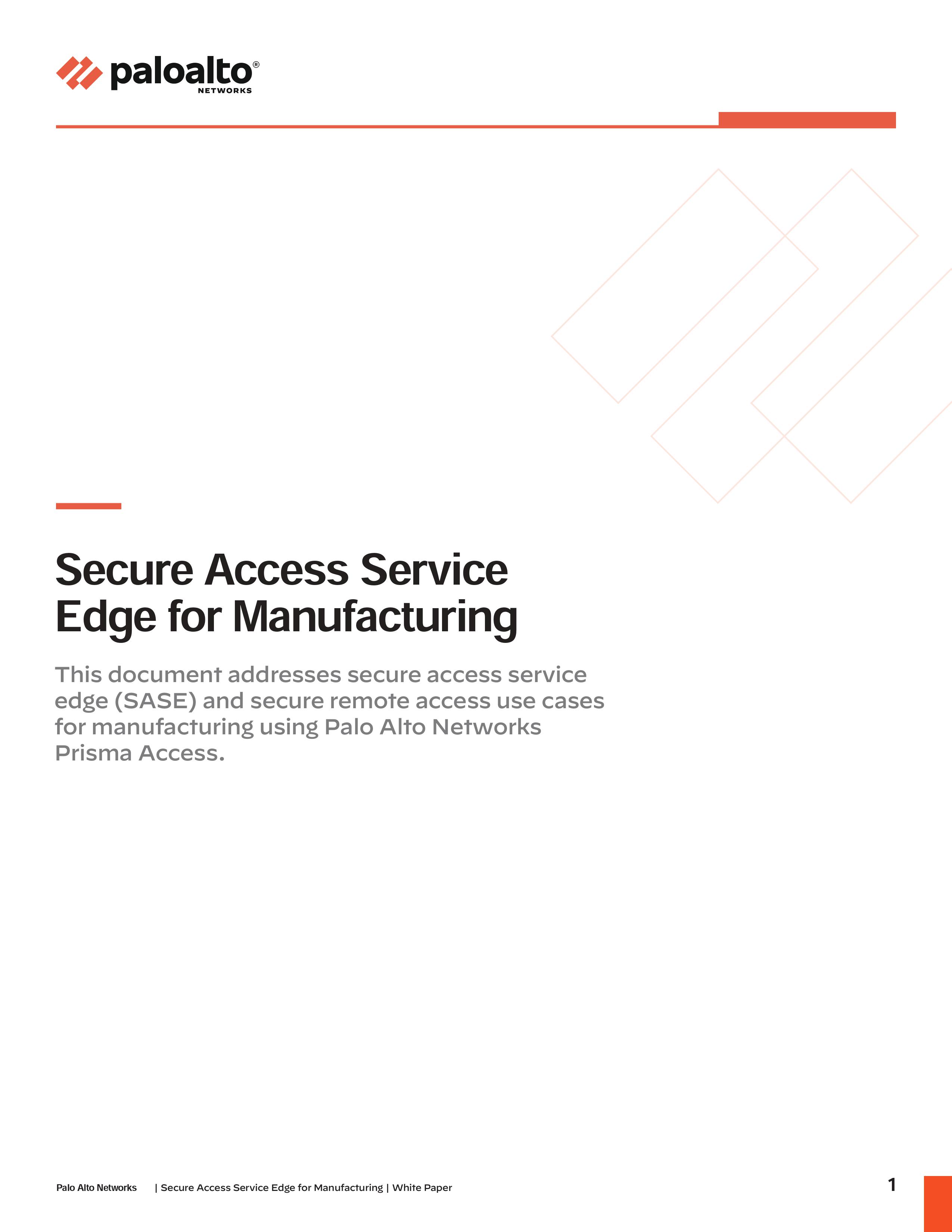Secure Access Service Edge for Manufacturing - BankInfoSecurity