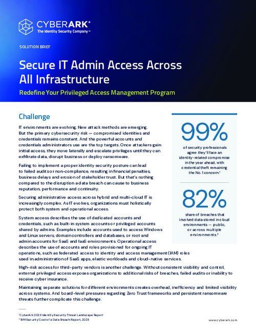 Secure IT Admin Access Across All Infrastructure