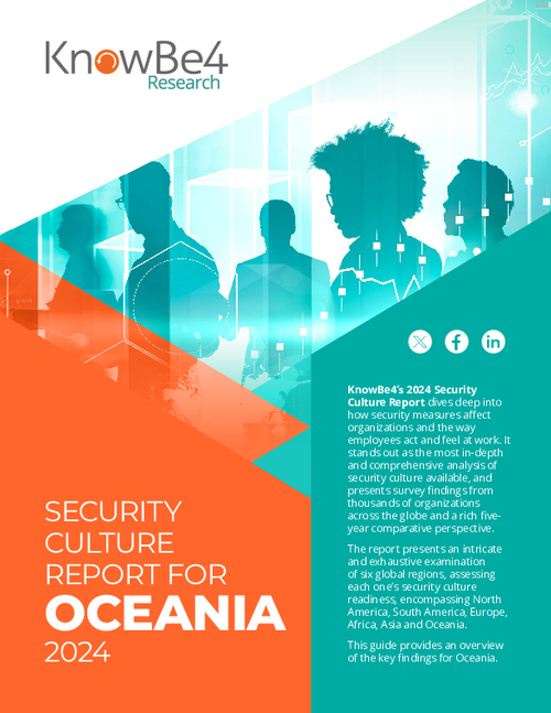Security Culture Report for Oceania 2024 - BankInfoSecurity