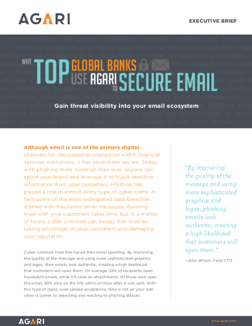 Why Top Global Banks Use Agari to Secure Email