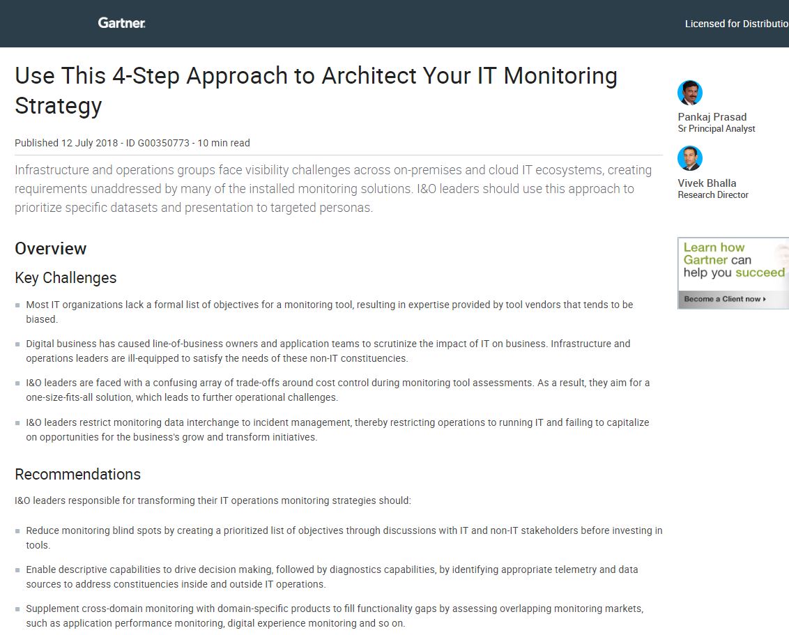 Use This 4-Step Approach to Architect Your IT Monitoring Strategy