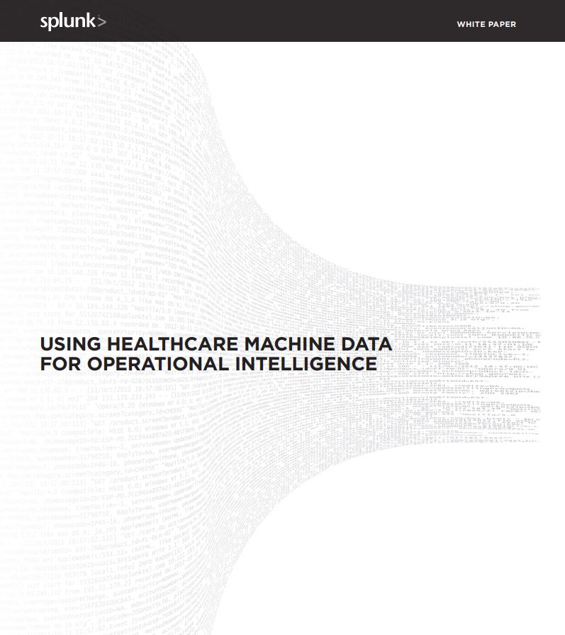 Using Healthcare Machine Data for Operational Intelligence